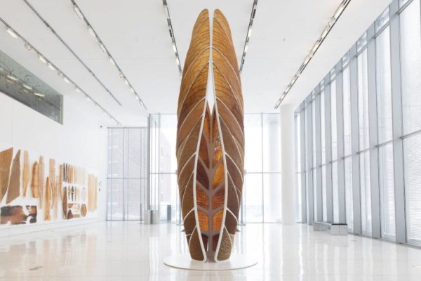 Neri Oxman 3D printed the 5 meters high aguahoja frame and complex ...