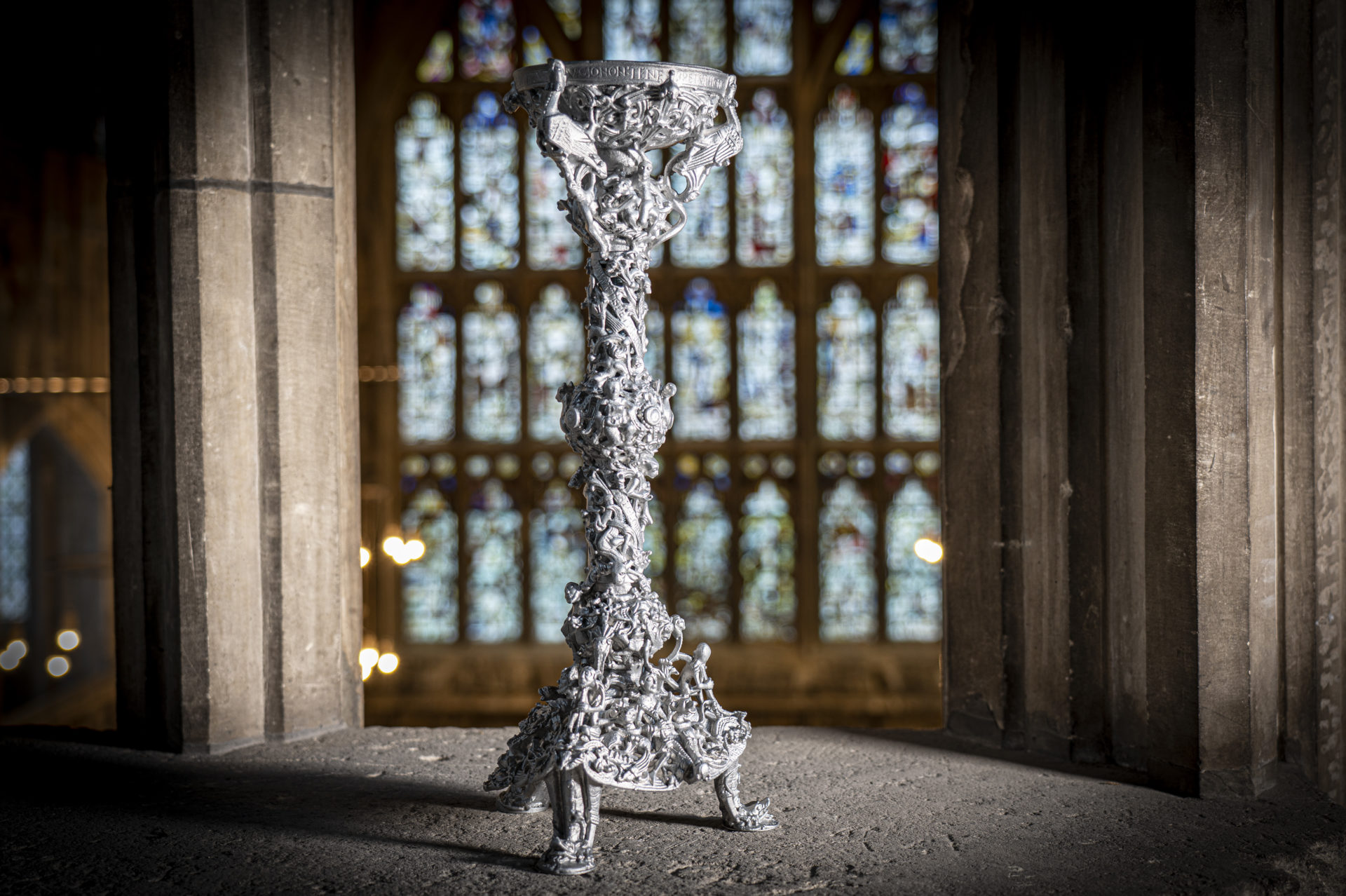 A twelfth-century Gloucester Candlestick has been recreated using metal ...