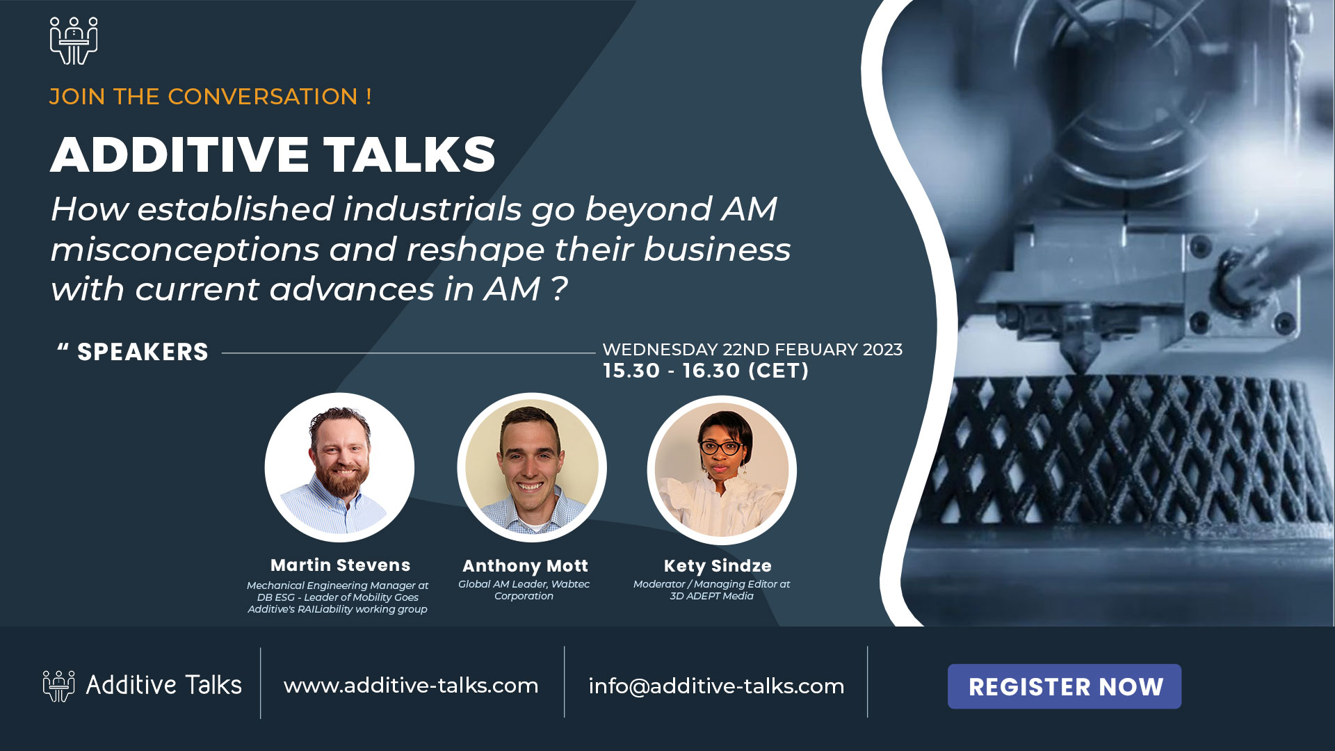 Additive Talks: “How industrials go beyond AM misconceptions and reshape their business with ...