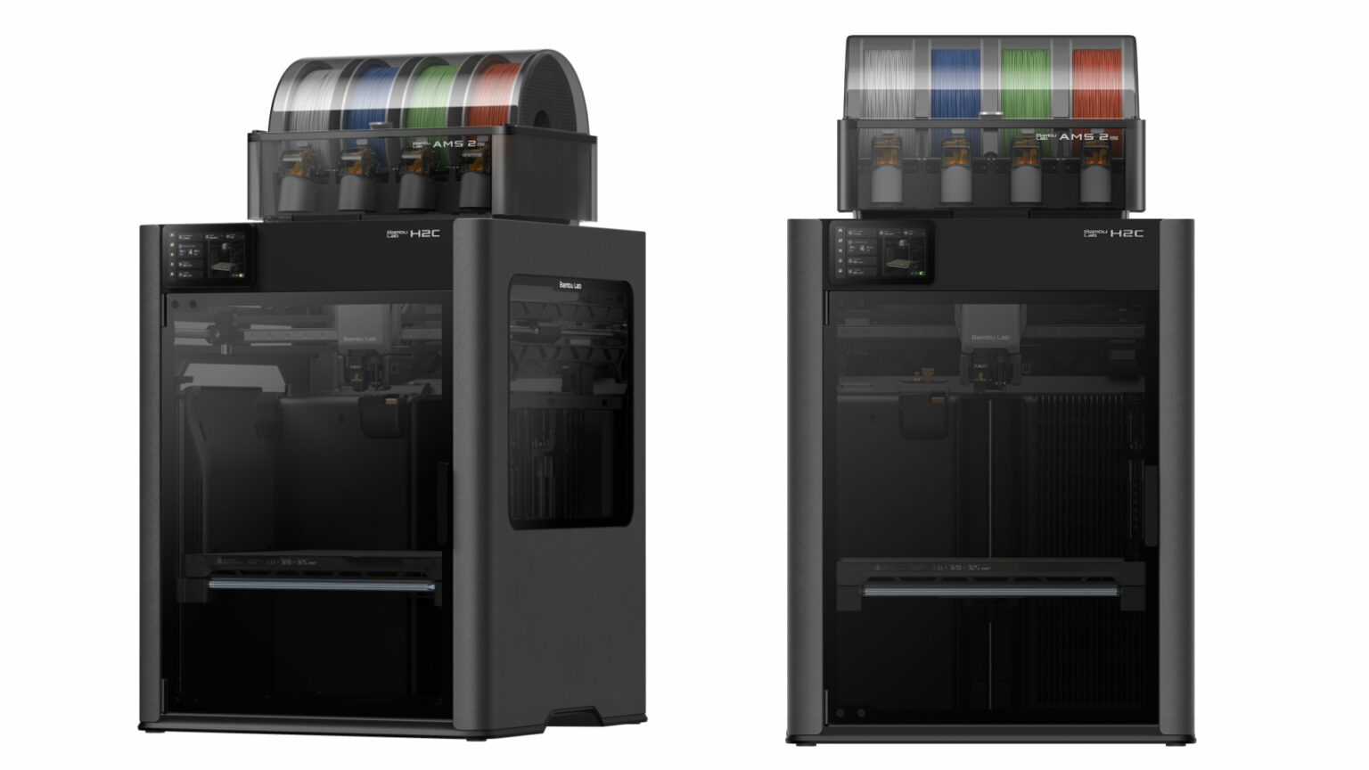 Bambu Lab’s H2C 3D printer can print up to 24 filaments simultaneously ...